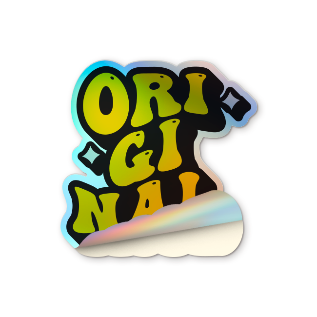 Sticker Personalizado Total Poliéster Holográfico – Original Sticker