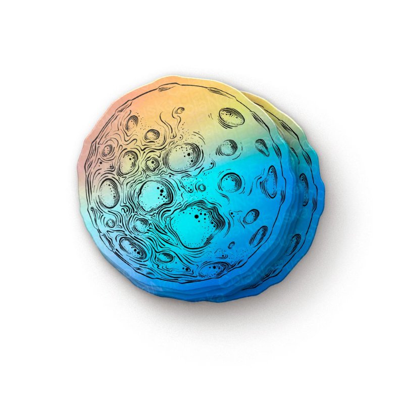 Holo Moon Minimal – Original Sticker