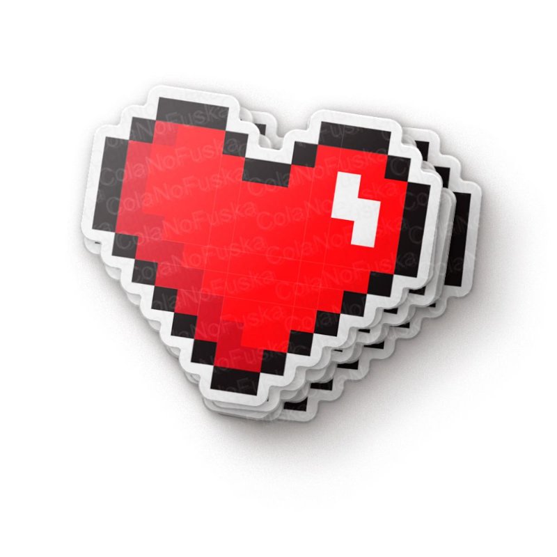 Heart Pixel – Original Sticker